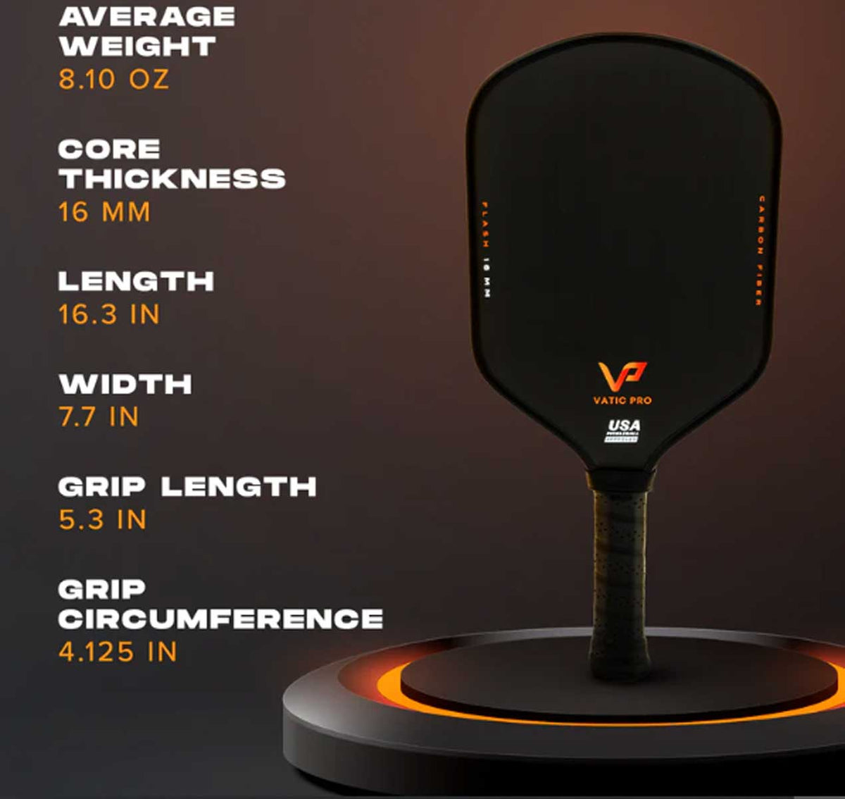 Vatic Pro Flash Pickleball Paddle | PickleballChalet.com – Pickleball ...